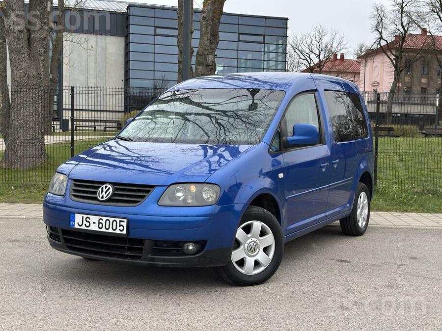 Zils Volkswagen Caddy 2005 Tukums, ar dzinēja tilpumu 1.90 L un nobraukumu 350 tūkst. km par 2900 €, foto 1 vietnē AUTOMOTO.COM.LV