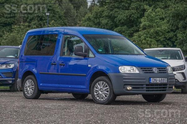 Blue Volkswagen Caddy 2005 in Riga, with an engine capacity of 1.40 L and mileage of 186 thousand km for 3990 €, photo 2 on AUTOMOTO.COM.LV