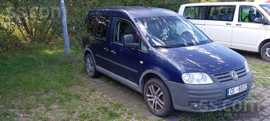 Zils Volkswagen Caddy 2005 Liepāja, ar dzinēja tilpumu 1.90 L un nobraukumu 450 tūkst. km par 1600 €, foto 1 vietnē AUTOMOTO.COM.LV