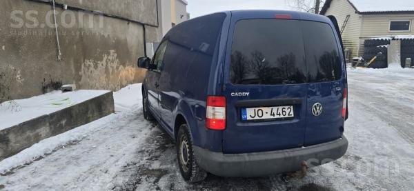 Blue Volkswagen Caddy 2007 in Riga, with an engine capacity of 1.90 L and mileage of 417 thousand km for 950 €, photo 2 on AUTOMOTO.COM.LV