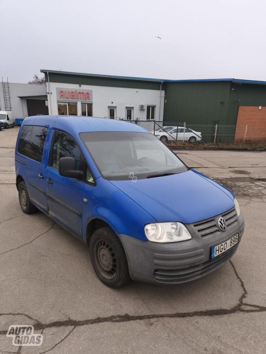 Blue Volkswagen Caddy 2008 in Kaunas, with an engine capacity of 1.90 L and mileage of 386 thousand km for 699 €, photo 1 on AUTOMOTO.COM.LV