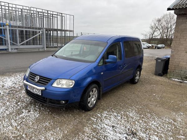 Blue Volkswagen Caddy 2008 in Panevezys, with an engine capacity of 2.00 L and mileage of 60 thousand km for 4000 €, photo 1 on AUTOMOTO.COM.LV