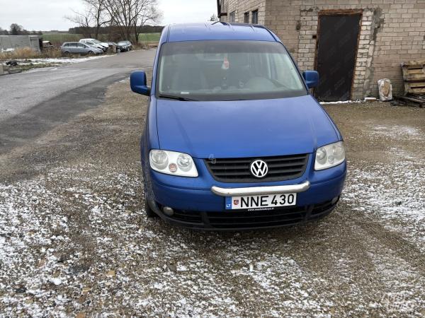Blue Volkswagen Caddy 2008 in Panevezys, with an engine capacity of 2.00 L and mileage of 60 thousand km for 4000 €, photo 2 on AUTOMOTO.COM.LV