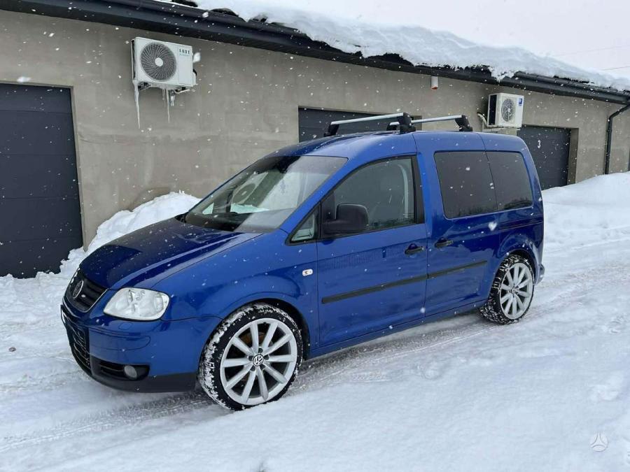 Zils Volkswagen Caddy 2008 Šauļi, ar dzinēja tilpumu 2.00 L un nobraukumu 296 tūkst. km par 4999 €, foto 1 vietnē AUTOMOTO.COM.LV
