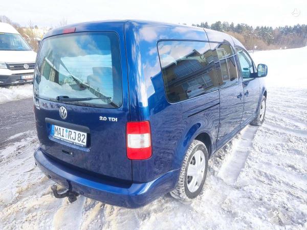 Blue Volkswagen Caddy 2008 in Utena, with an engine capacity of 2.00 L and mileage of 210 thousand km for 5500 €, photo 4 on AUTOMOTO.COM.LV