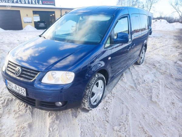 Blue Volkswagen Caddy 2008 in Utena, with an engine capacity of 2.00 L and mileage of 210 thousand km for 5500 €, photo 6 on AUTOMOTO.COM.LV