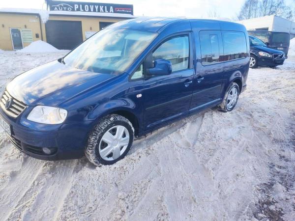 Blue Volkswagen Caddy 2008 in Utena, with an engine capacity of 2.00 L and mileage of 210 thousand km for 5500 €, photo 10 on AUTOMOTO.COM.LV