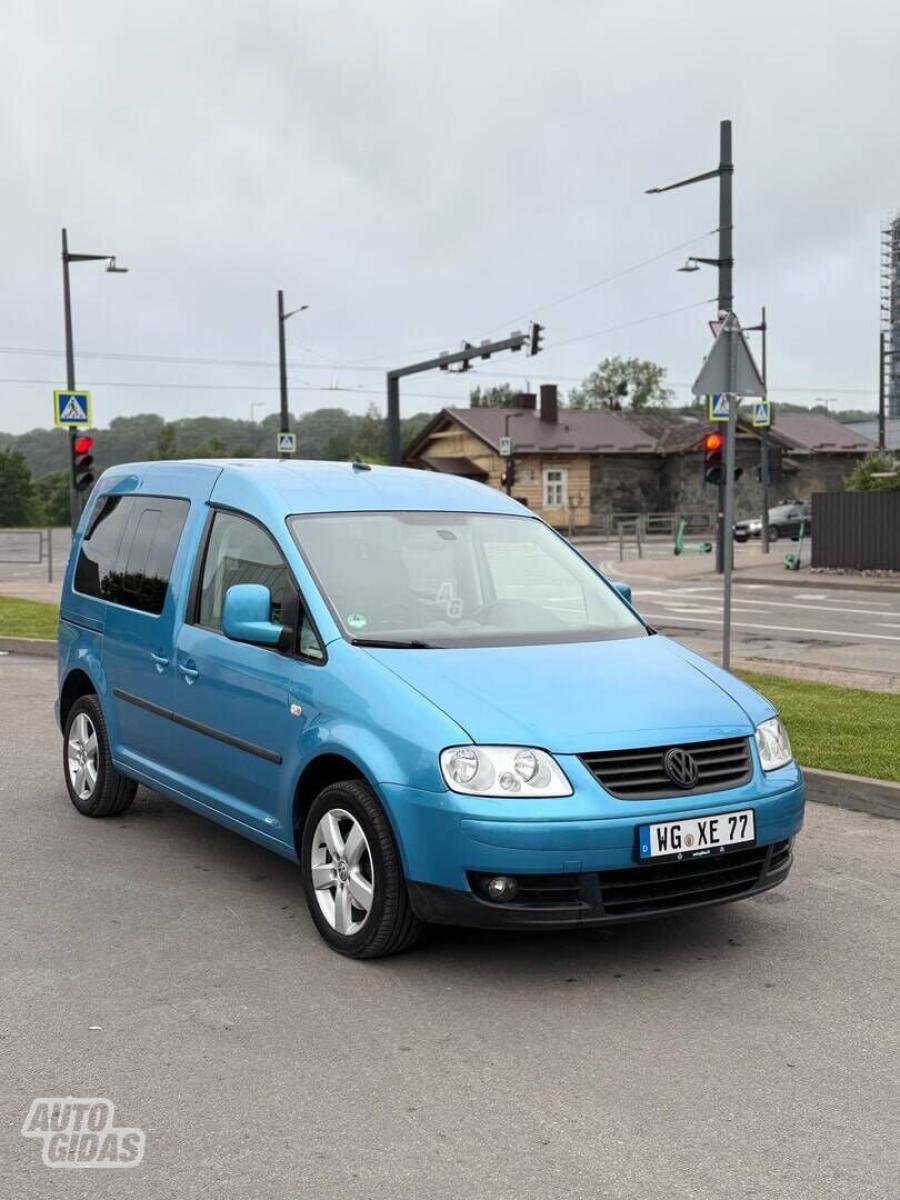 Blue Volkswagen Caddy 2008 in Kaunas, with an engine capacity of 1.90 L and mileage of 281 thousand km for 4400 €, photo 1 on AUTOMOTO.COM.LV