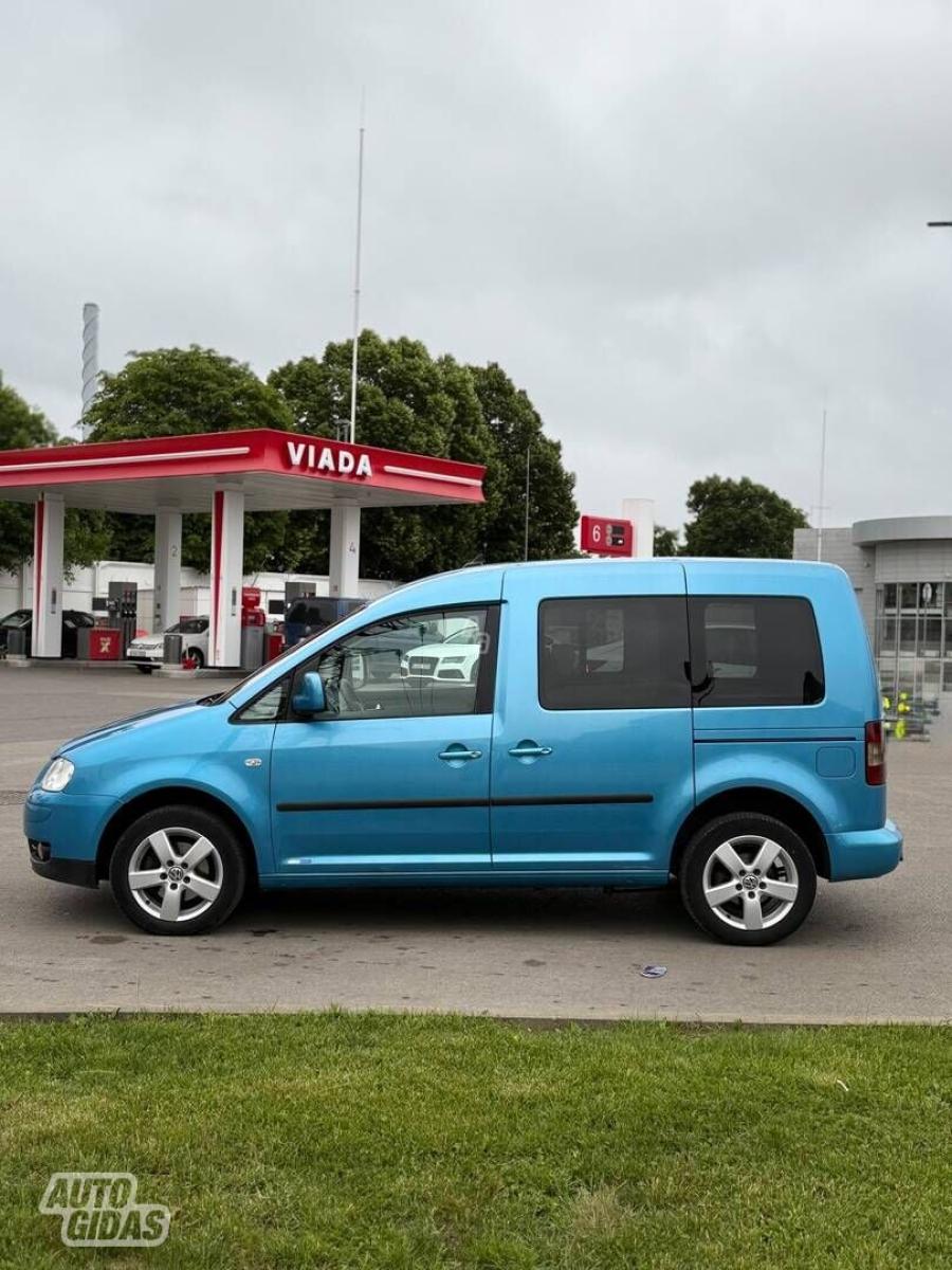 Blue Volkswagen Caddy 2008 in Kaunas, with an engine capacity of 1.90 L and mileage of 281 thousand km for 4400 €, photo 4 on AUTOMOTO.COM.LV