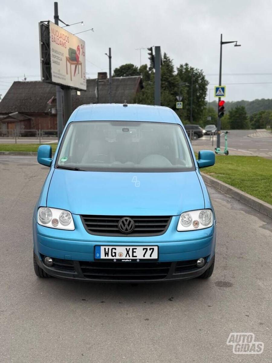 Blue Volkswagen Caddy 2008 in Kaunas, with an engine capacity of 1.90 L and mileage of 281 thousand km for 4400 €, photo 6 on AUTOMOTO.COM.LV
