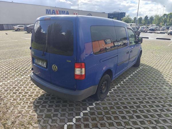 Blue Volkswagen Caddy 2008 in Kaunas, with an engine capacity of 1.90 L and mileage of 808 thousand km for 3000 €, photo 3 on AUTOMOTO.COM.LV