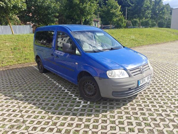 Blue Volkswagen Caddy 2008 in Kaunas, with an engine capacity of 1.90 L and mileage of 808 thousand km for 3000 €, photo 5 on AUTOMOTO.COM.LV