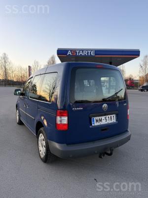 Blue Volkswagen Caddy 2009 in Tukums, with an engine capacity of 1.90 L and mileage of 373 thousand km for 4250 €, photo 7 on AUTOMOTO.COM.LV