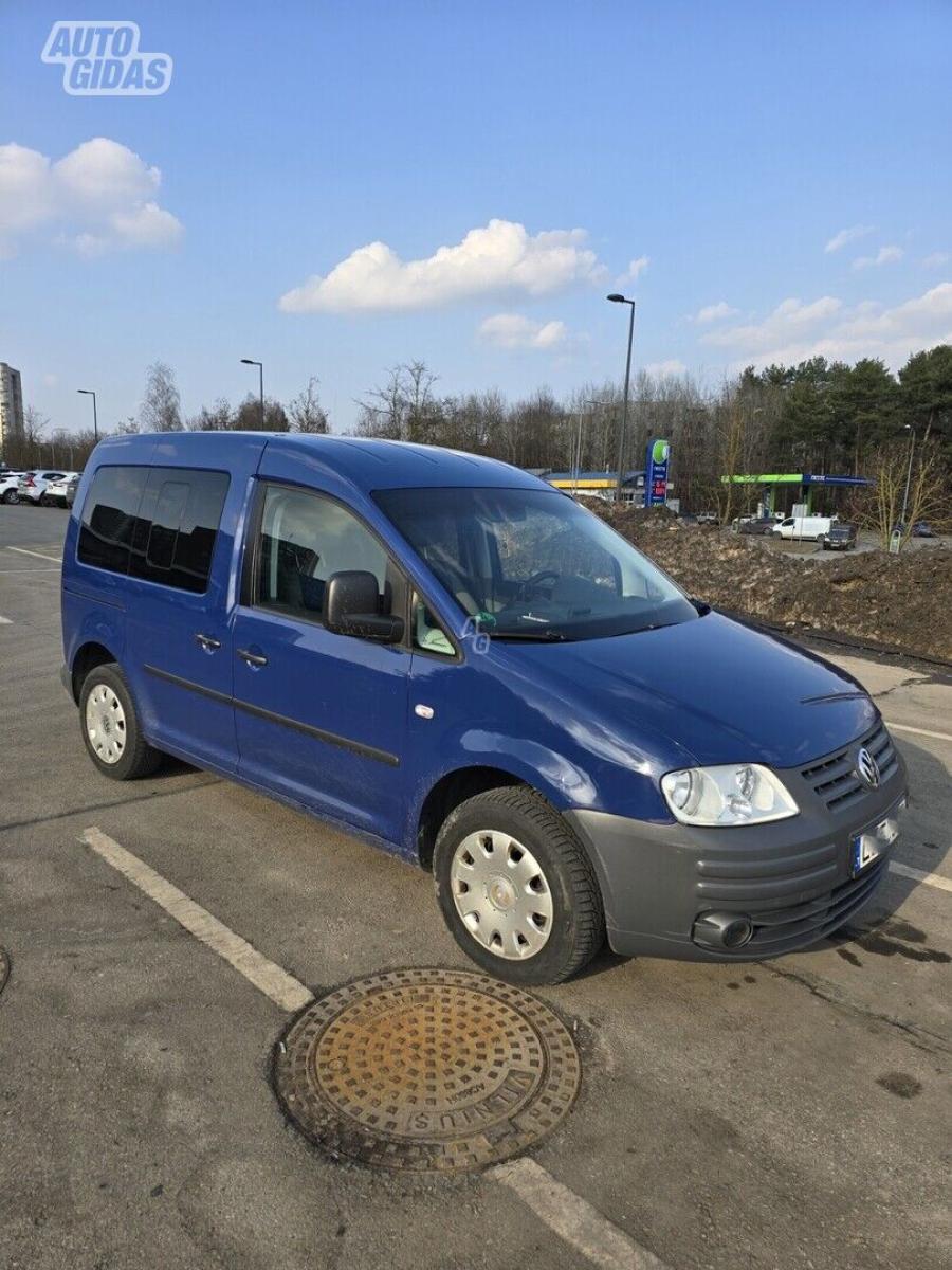Blue Volkswagen Caddy 2009 in Vilnius, with an engine capacity of 1.90 L and mileage of 230 thousand km for 4500 €, photo 1 on AUTOMOTO.COM.LV