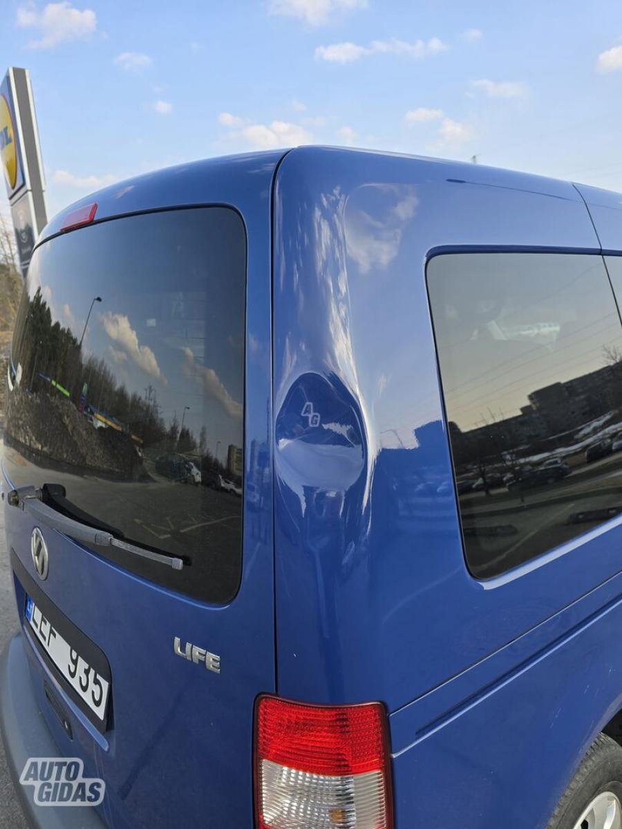 Blue Volkswagen Caddy 2009 in Vilnius, with an engine capacity of 1.90 L and mileage of 230 thousand km for 4500 €, photo 10 on AUTOMOTO.COM.LV