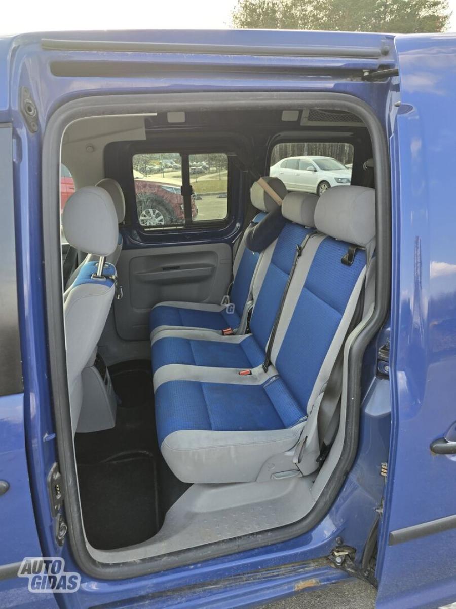 Blue Volkswagen Caddy 2009 in Vilnius, with an engine capacity of 1.90 L and mileage of 230 thousand km for 4500 €, photo 11 on AUTOMOTO.COM.LV