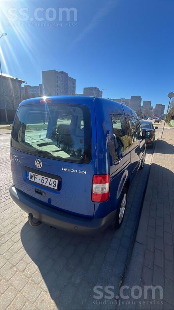 Zils Volkswagen Caddy 2009 Ventspils, ar dzinēja tilpumu 2.00 L un nobraukumu 379 tūkst. km par 4840 €, foto 2 vietnē AUTOMOTO.COM.LV