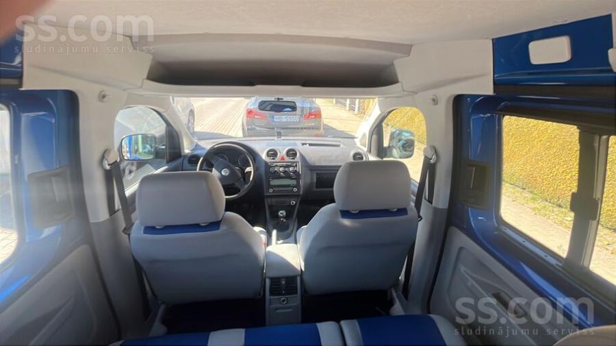 Zils Volkswagen Caddy 2009 Ventspils, ar dzinēja tilpumu 2.00 L un nobraukumu 379 tūkst. km par 4840 €, foto 7 vietnē AUTOMOTO.COM.LV