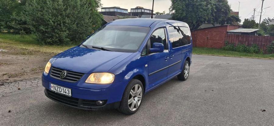 Zils Volkswagen Caddy 2009 Kauņa, ar dzinēja tilpumu 1.90 L un nobraukumu 234 tūkst. km par 4300 €, foto 1 vietnē AUTOMOTO.COM.LV