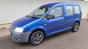 Zils Volkswagen Caddy 2009 Ogre, ar dzinēja tilpumu 1.90 L un nobraukumu 276 tūkst. km par 4650 €, foto  vietnē AUTOMOTO.COM.LV