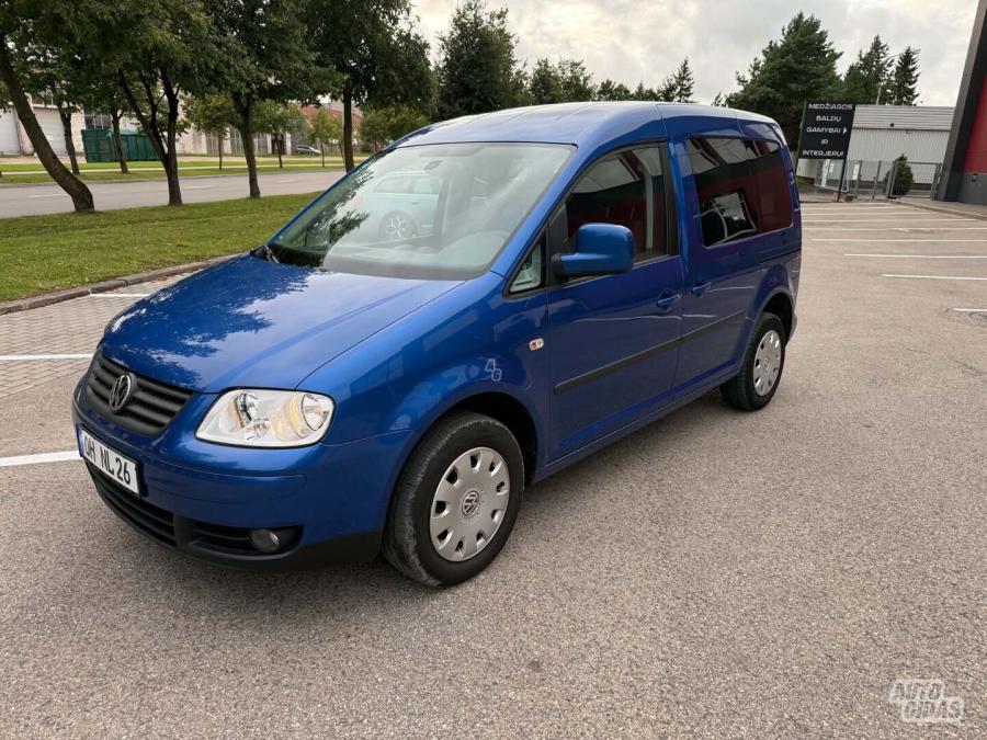 Blue Volkswagen Caddy 2009 in Mazeikiai, with an engine capacity of 1.60 L and mileage of 204 thousand km for 4400 €, photo 13 on AUTOMOTO.COM.LV