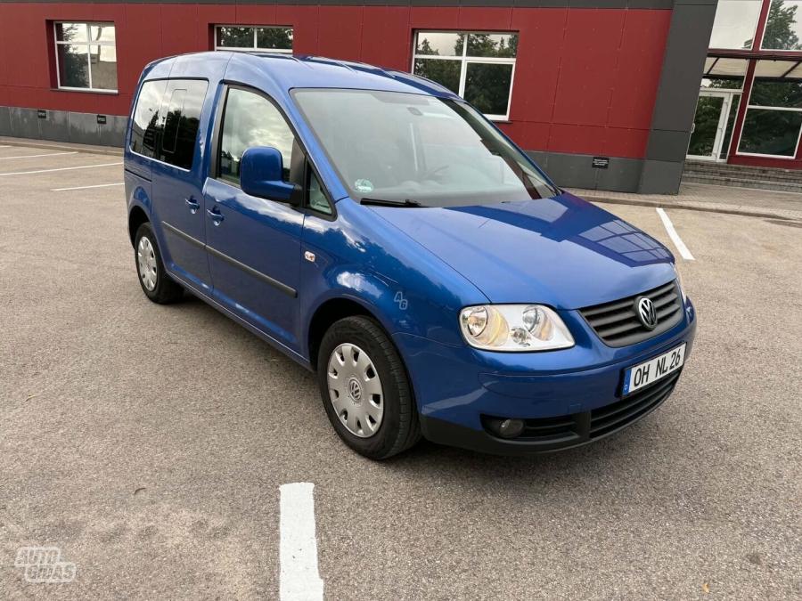 Blue Volkswagen Caddy 2009 in Mazeikiai, with an engine capacity of 1.60 L and mileage of 204 thousand km for 4400 €, photo 14 on AUTOMOTO.COM.LV