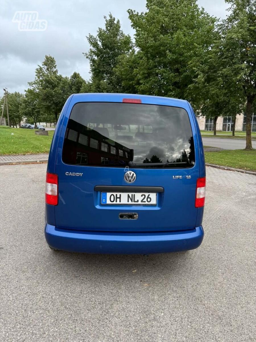 Blue Volkswagen Caddy 2009 in Mazeikiai, with an engine capacity of 1.60 L and mileage of 204 thousand km for 4400 €, photo 25 on AUTOMOTO.COM.LV