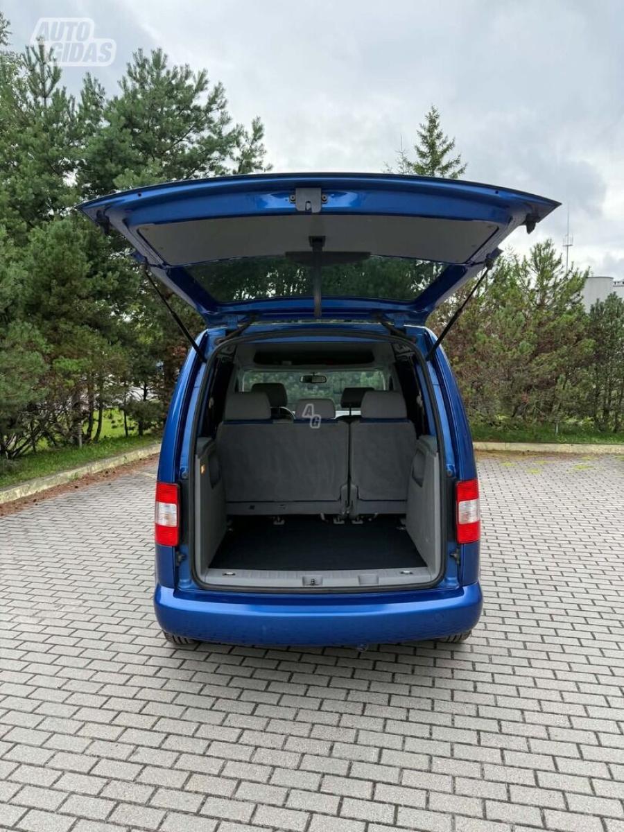 Blue Volkswagen Caddy 2009 in Mazeikiai, with an engine capacity of 1.60 L and mileage of 204 thousand km for 4400 €, photo 26 on AUTOMOTO.COM.LV