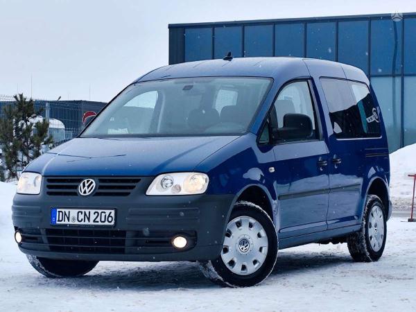 Blue Volkswagen Caddy 2010 in Siauliai, with an engine capacity of 1.90 L and mileage of 251 thousand km for 4950 €, photo 3 on AUTOMOTO.COM.LV