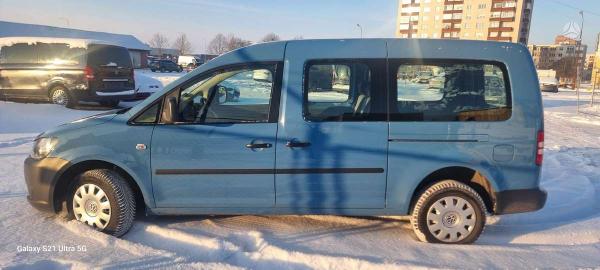 Blue Volkswagen Caddy 2012 in Kedainiai, with an engine capacity of 1.97 L and mileage of 295 thousand km for 8599 €, photo 4 on AUTOMOTO.COM.LV