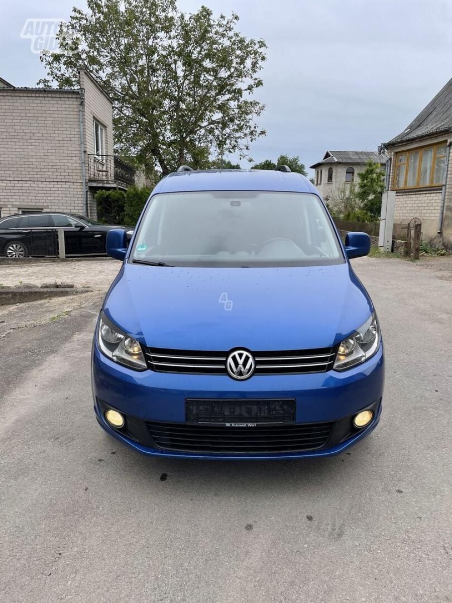 Blue Volkswagen Caddy 2012 in Raseiniai, with an engine capacity of 2.00 L and mileage of 316 thousand km for 7500 €, photo 3 on AUTOMOTO.COM.LV