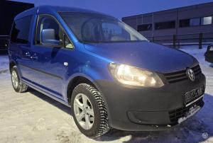 Zils Volkswagen Caddy 2013 Kauņa, ar dzinēja tilpumu 1.60 L un nobraukumu 300 tūkst. km par 5290 €, foto  vietnē AUTOMOTO.COM.LV