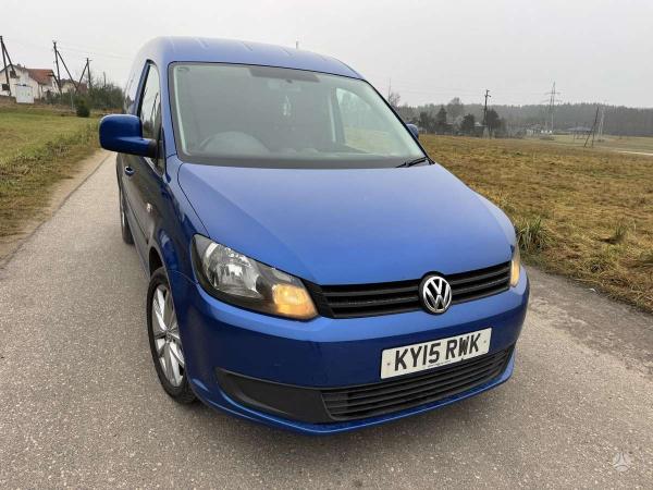 Blue Volkswagen Caddy 2015 in Vilnius, with an engine capacity of 1.60 L and mileage of 188 thousand km for 3100 €, photo 2 on AUTOMOTO.COM.LV