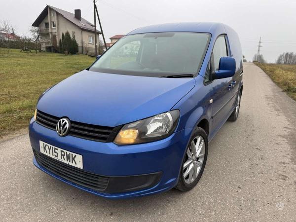 Blue Volkswagen Caddy 2015 in Vilnius, with an engine capacity of 1.60 L and mileage of 188 thousand km for 3100 €, photo 4 on AUTOMOTO.COM.LV
