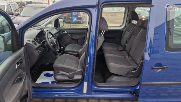Blue Volkswagen Caddy 2015 in Marijampole, with an engine capacity of 1.60 L and mileage of 2970 thousand km for 6750 €, photo 10 on AUTOMOTO.COM.LV