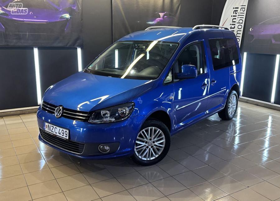 Blue Volkswagen Caddy 2015 in Avizieniai, with an engine capacity of 1.60 L and mileage of 227 thousand km for 9250 €, photo 1 on AUTOMOTO.COM.LV