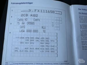 Blue Volkswagen Caddy 2015 in Avizieniai, with an engine capacity of 1.60 L and mileage of 227 thousand km for 9250 €, photo 23 on AUTOMOTO.COM.LV