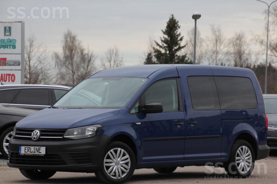 Blue Volkswagen Caddy 2016 in Tukums, with an engine capacity of 2.00 L and mileage of 294 thousand km for 8990 €, photo 1 on AUTOMOTO.COM.LV