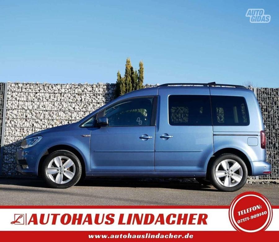 Blue Volkswagen Caddy 2018 in Kaunas, with an engine capacity of 2.00 L and mileage of 85 thousand km for 23193 €, photo 3 on AUTOMOTO.COM.LV