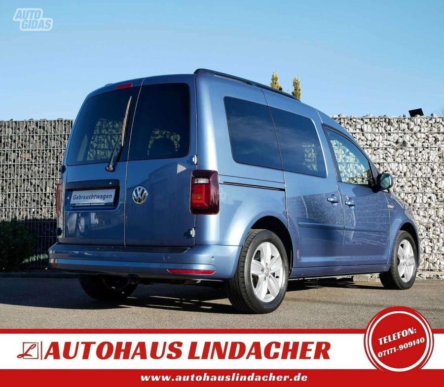 Blue Volkswagen Caddy 2018 in Kaunas, with an engine capacity of 2.00 L and mileage of 85 thousand km for 23193 €, photo 7 on AUTOMOTO.COM.LV