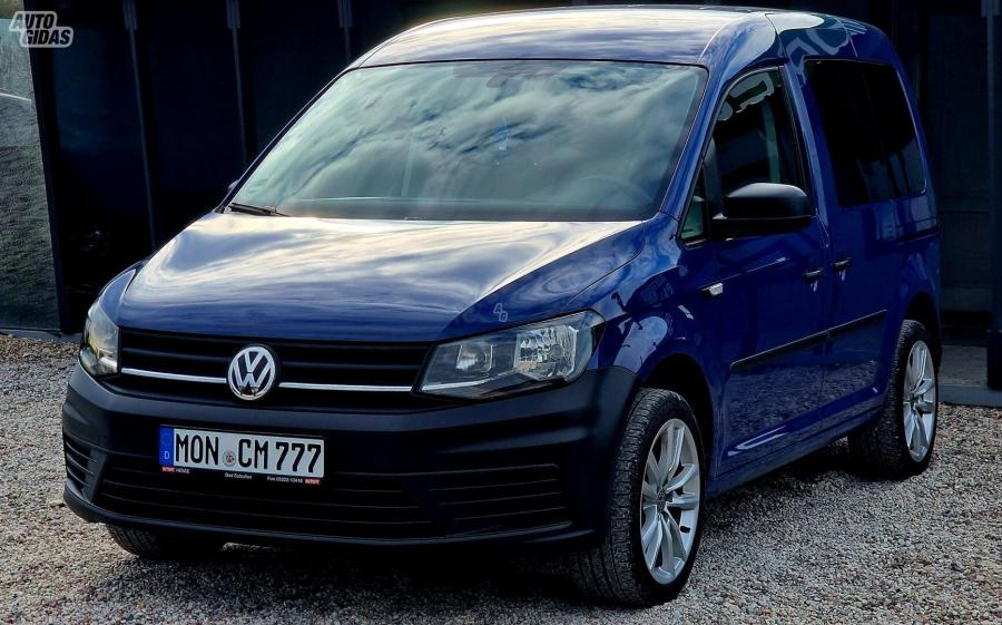 Blue Volkswagen Caddy 2018 in Kretinga, with an engine capacity of 2.00 L and mileage of 189 thousand km for 9850 €, photo 1 on AUTOMOTO.COM.LV