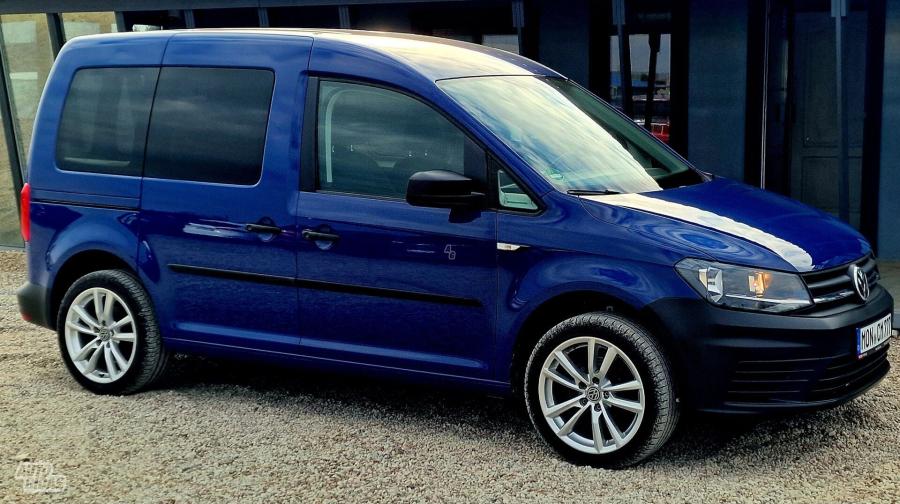 Blue Volkswagen Caddy 2018 in Kretinga, with an engine capacity of 2.00 L and mileage of 189 thousand km for 9850 €, photo 8 on AUTOMOTO.COM.LV