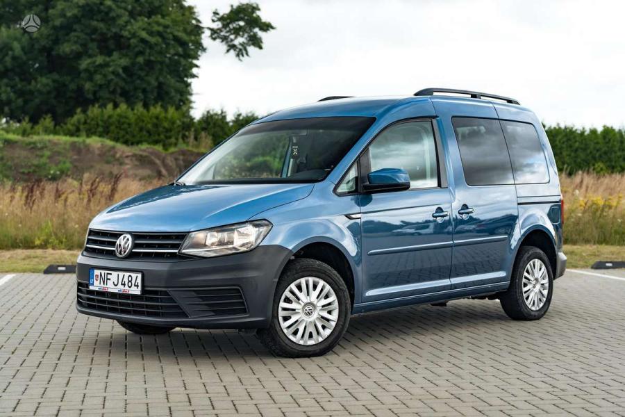 Zils Volkswagen Caddy 2019 Klaipėda, ar dzinēja tilpumu 1.97 L un nobraukumu 101 tūkst. km par 13500 €, foto 5 vietnē AUTOMOTO.COM.LV