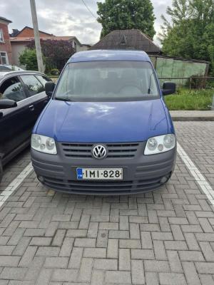 Zils Volkswagen Caddy 2004 Panevēža, ar dzinēja tilpumu 1.90 L un nobraukumu 375 tūkst. km par 1900 €, foto  vietnē AUTOMOTO.COM.LV