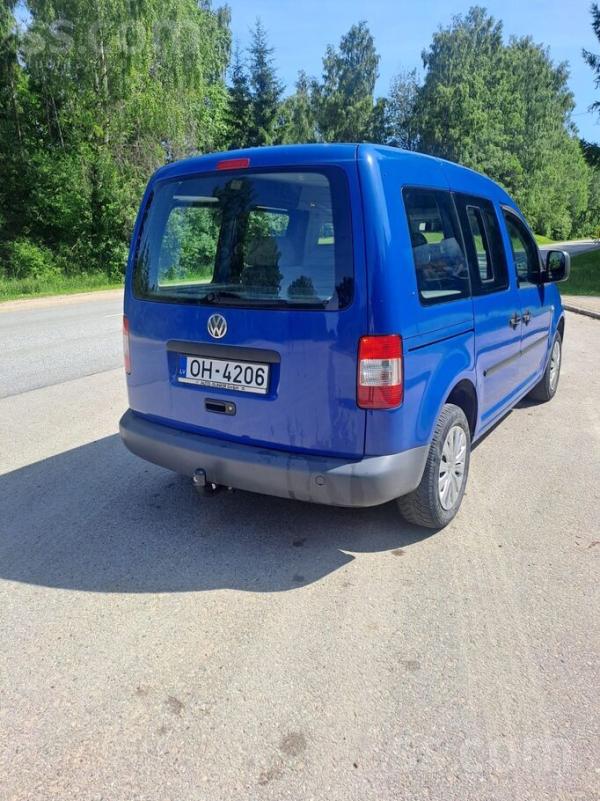 Синий Фольксваген Кадди 2006 в Алуксне, объемом двигателя 1.40 л и пробегом 192 тыс. км за 3100 €, фото 1 на AUTOMOTO.COM.LV