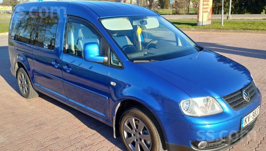 Zils Volkswagen Caddy 2008 Rīga, ar dzinēja tilpumu 1.90 L un nobraukumu 368 tūkst. km par 4950 €, foto 3 vietnē AUTOMOTO.COM.LV