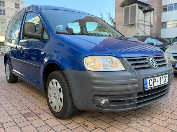 Blue Volkswagen Caddy 2008 in Riga, with an engine capacity of 1.40 L and mileage of 0 thousand km for 4300 €, photo 1 on AUTOMOTO.COM.LV