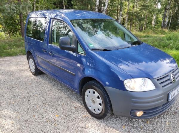 Blue Volkswagen Caddy 2009 in Riga, with an engine capacity of 1.90 L and mileage of 314 thousand km for 4790 €, photo 3 on AUTOMOTO.COM.LV