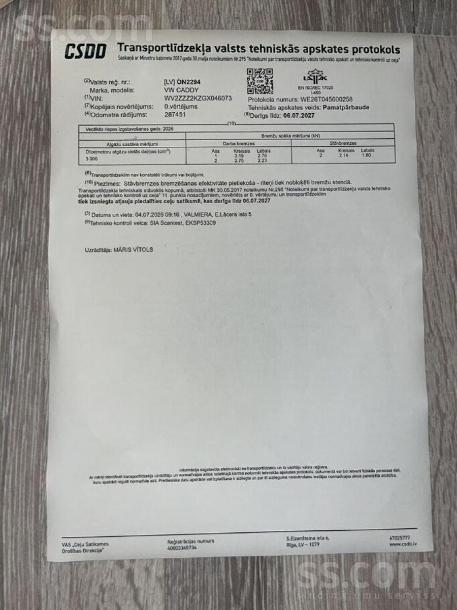 Zils Volkswagen Caddy 2015 Valmiera, ar dzinēja tilpumu 2.00 L un nobraukumu 287 tūkst. km par 9350 €, foto 17 vietnē AUTOMOTO.COM.LV