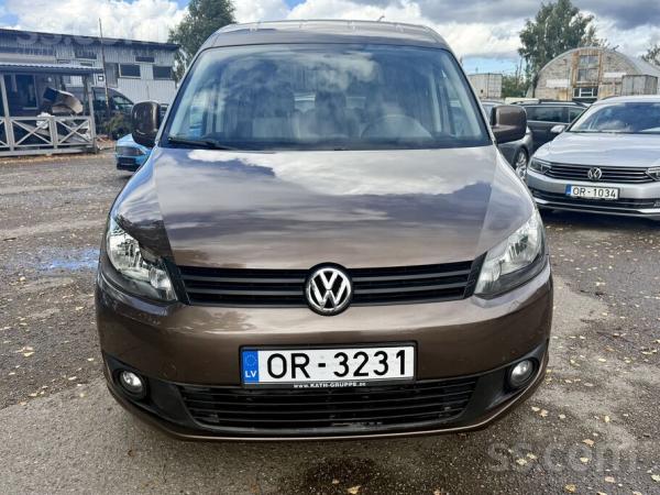 Brown Volkswagen Caddy 2010 in Riga, with an engine capacity of 1.60 L and mileage of 0 thousand km for 5990 €, photo 8 on AUTOMOTO.COM.LV